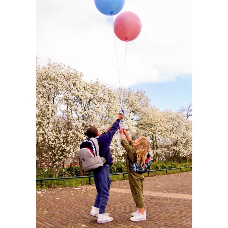 Pick & Pack vaikiška kuprinė Ryklys, M (pilka) - Kuprinės pradinukams ...