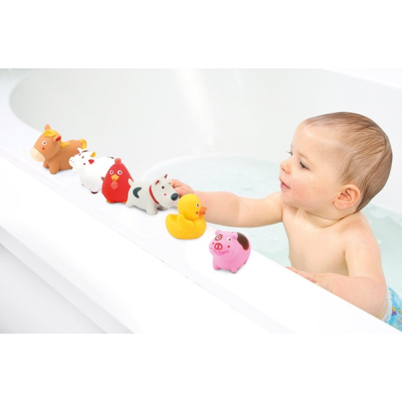 Ludi vonios žaislai Ūkio gyvūnai (7 vnt.) - Vonios žaislai vaikams ...